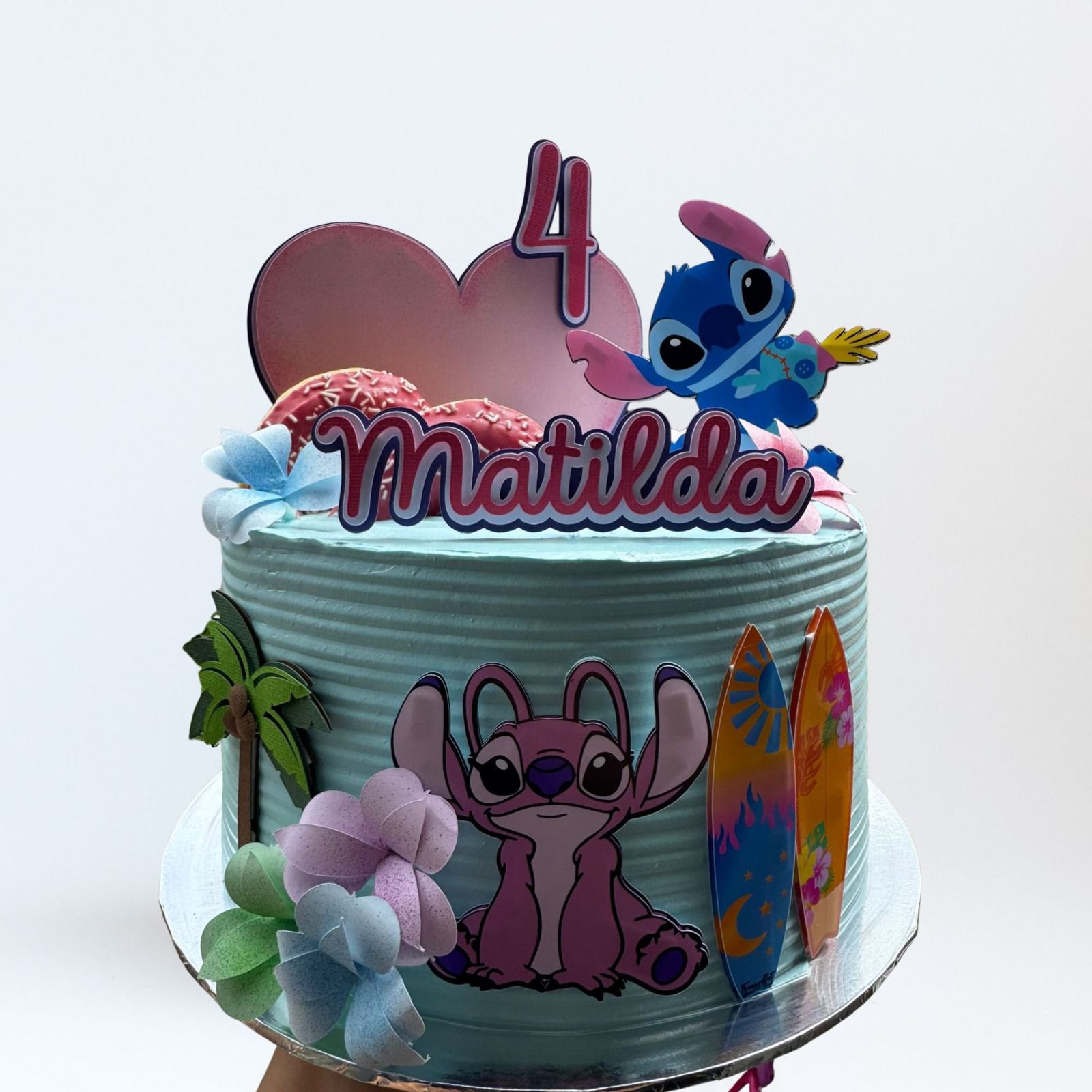 Stitch and Angel Cake Topper | Stitch and Angel Party | Stitch and Ang ...
