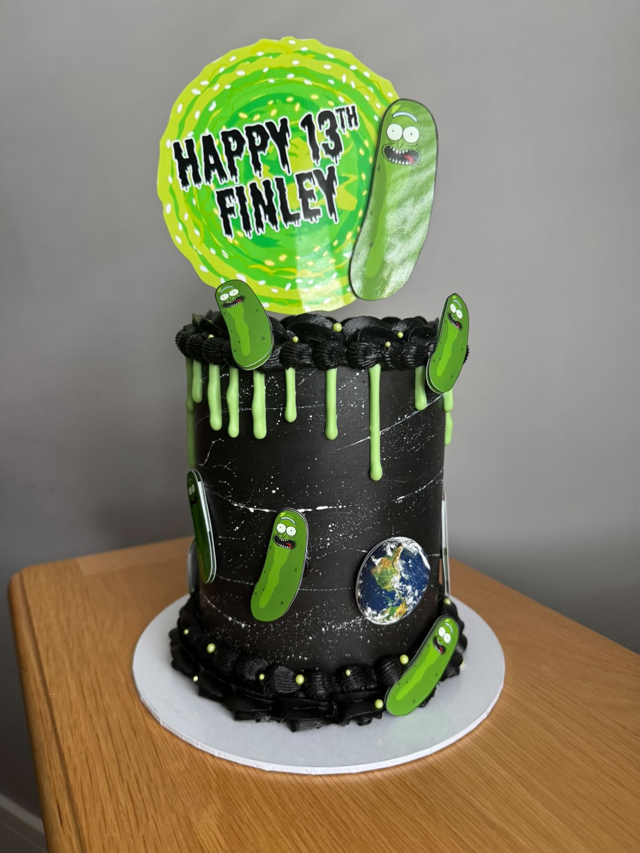 Pickle Rick Cake Topper | Pickle Rick Cake Ideas | Rick and Morty Cake ...